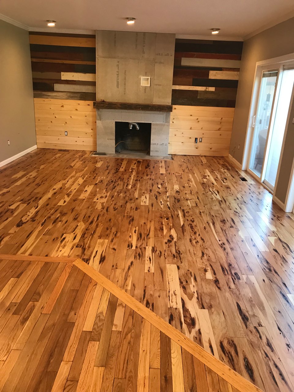 Take a look at another Bark Inclusion floor and our Redwood paneling ...